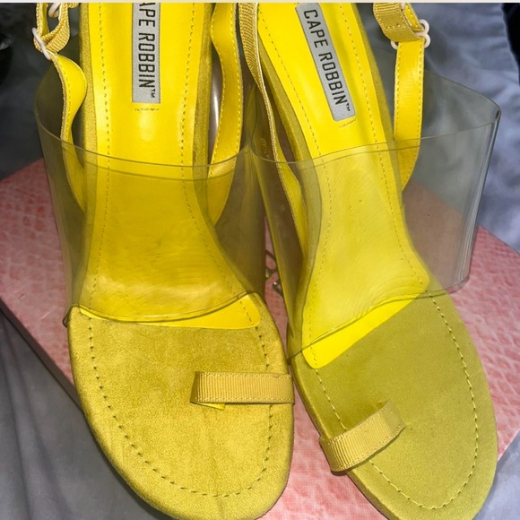 Cape Robbin | Shoes | Yellow Cape Robbin Heels | Poshmark